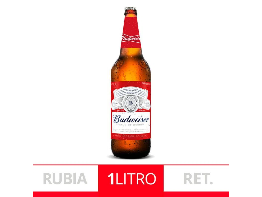 La Rivera Mayorista | Budweiser 1L x12 Uns